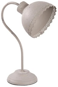 Stolní lampa kovová šedá 35 cm (Clayre &amp; Eef)