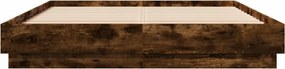 Rám postele s LED osvětlením kouřový dub 120 x 200 cm 3209804