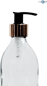 Dávkovač mýdla STELLA 330 ml s černo-zlatým dávkovačem