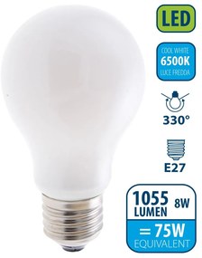 VELAMP OPAL FILAMENT žárovka 8W, E27, 6500K