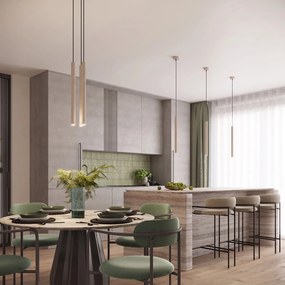 Sollux Lighting Závěsné svítidlo ARCHE 1 taupe