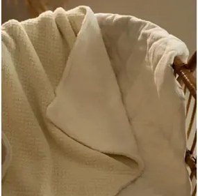 Little Dutch Deka pletená/fleece 70x100 cm Pure Soft White