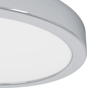 Eglo 901763 - LED Koup. strop. svít. FUEVA LED/11,5W/230V pr.21,1cm IP44 chrom