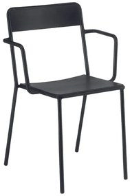 OnaDnes -20% Černá kovová zahradní židle COLOS C 1.2/1