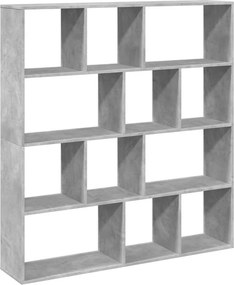 Knihovna betonově šedá 132 x 29 x 141,5 cm kompozitní dřevo 3310310