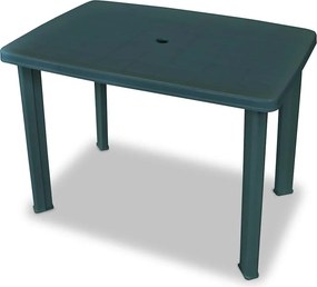 3dílný bistro set plastový zelený 275078