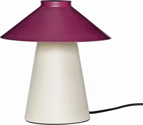 Fialovo-béžová kovová stolní lampa Chipper - Hübsch