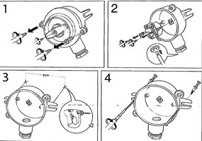 Otočný retro vypínač z mosazi BRASS AN1