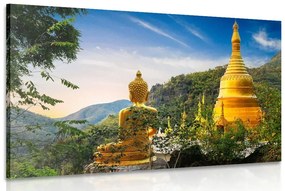Obraz pohled na zlatého Budhu Varianta: 90x60