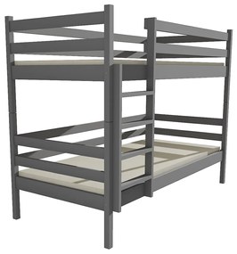 Patrová postel PP 011 90 x 200 cm - šedá