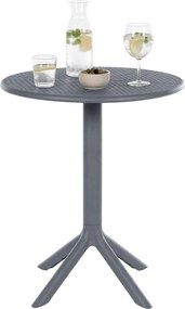 Stůl Lacota kulatý 60 cm – antracitová