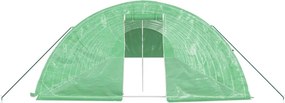 Skleník s ocelovým rámem zelený 80 m² 16 x 5 x 2,3 m 3188089