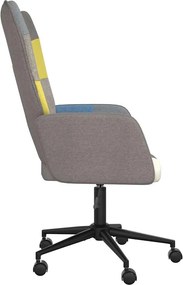 Relaxační křeslo patchwork textil 328194