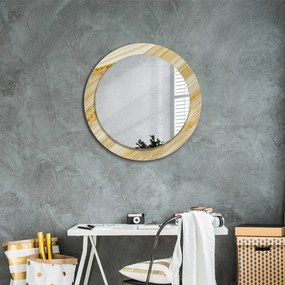 Kulaté zrcadlo s dekorem Zlatý abstrakt fi 70 cm
