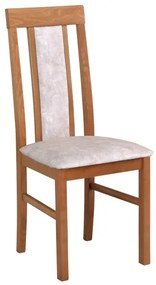 Drewmix jídelní sestava DX 15 odstín dřeva (židle + nohy stolu) olše, odstín lamina (deska stolu) grandson, potahový materiál látka