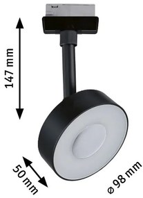 Paulmann 96545 Circle, spot pro Urail system, 1x5W LED 3000/4000K, White Switch, černá