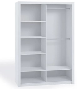 BONO b | šatní skříň | 120 cm | bez zrcadla | bílá