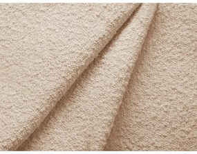 Béžová rozkládací pohovka z textilie bouclé 247 cm Jodie – Micadoni Home