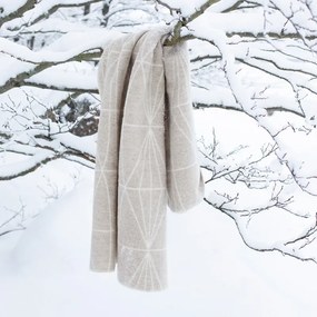 Vlněná deka Kehrä 130x180, béžová
