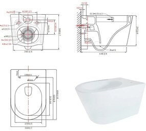 BPS-koupelny Podomítkový modul Geberit DuoFix s WC mísou EL-MTB-03 + ovládací tlačítko Delta 01 chrom