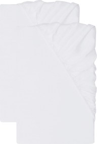 Livarno® Sada saténových napínacích prostěradel, 90-100 x 200 cm, 2dílná, bílá