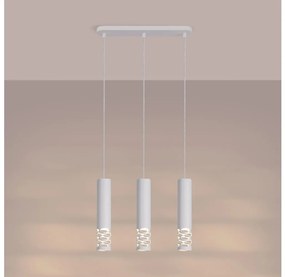 Sollux SL.1693 - Lustr na lanku LIRO 3xGU10/10W/230V bílá