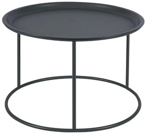 OnaDnes -20% Hoorns Tmavě šedý kovový konferenční stolek Select 56 cm