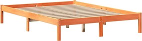Postel bez matrace voskově hnědá 150 x 200 cm masivní borovice 3301455