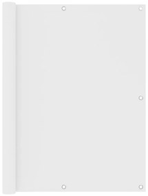 134898 vidaXL Balkónová zástěna bílá 120 x 500 cm oxfordská látka