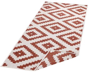 NORTHRUGS - Hanse Home koberce Kusový koberec Twin-Wendeteppiche 103130 terra creme – na ven i na doma - 80x350 cm