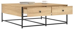 Konferenční stolek dub sonoma 100 x 99 x 40 cm kompozitní dřevo - Default Title
