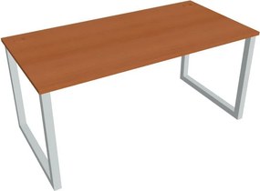 Kancelářský pracovní stůl Hobis USO 1600, bílá RAL 9016, deskabuk