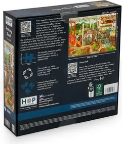HOP Puzzle Kůlna / 1000 dílků / nepravidelné dílky / plakát A3