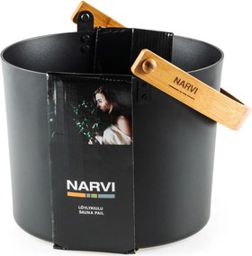 Narvi Black vědro hliníkové černé 6,5L