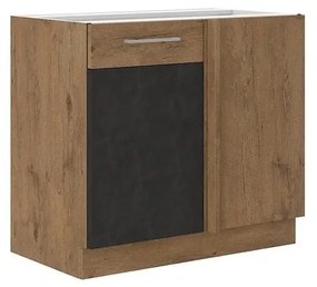 Spodní kuchyňská skříňka Woodline 105 ND 1F BB, Barva: Dub lancelot / matera