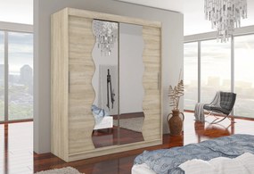 ADRK Furniture Posuvná skříň s zrcadlem KANSAS 180 ADRK-SW-KAN-S-180