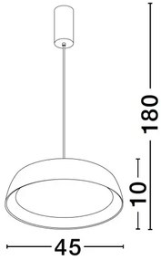 LED stmívatelný černo-dřevěný designový lustr Sigi