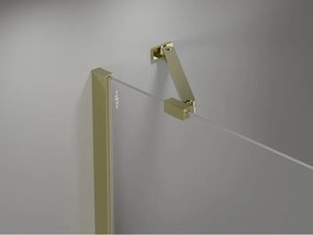 Mexen Mist-B, 1-křídlé sprchové dveře 115 cm, čiré sklo, zlatý lesklý profil, 8A2-115-001-50-00