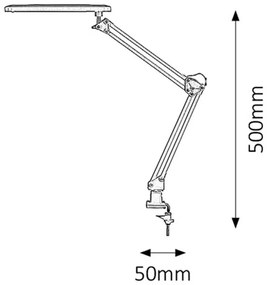 Rabalux 4419 stolní LED lampa Raul