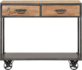 Konzolový stolek 90 x 35 x 74 cm masivní recyklované dřevo 323516