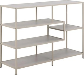 Knihovna Seaford 114 cm šedá