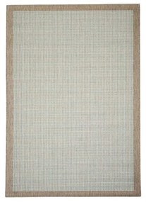 Hnědo-modrý venkovní koberec Floorita Chrome, 135 x 190 cm