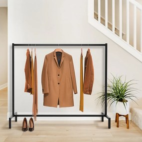 Stojan na oblečení Melva 150x38x120 - Černá