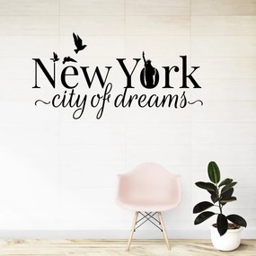 New York city of dreams - vinylová samolepka na zeď 150x76cm