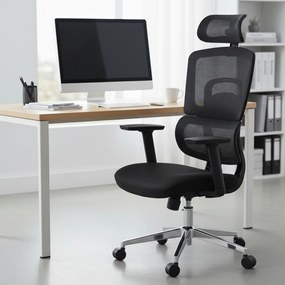 Kancelářská ergonomická židle Neoseat GARY — černá, nosnost 150 kg