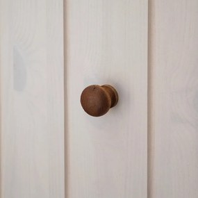 Bílá předsíňová sestava z borovicového dřeva 55x100x2 cm Anita – Støraa