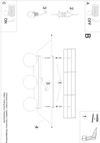 Sollux SL.1153 - Stropní svítidlo YOLI 3xG9/12W/230V černá