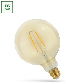LED filament žárovka G125 E27 2W 2400K 230 lm