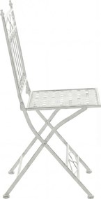 Skládací židle Asina – antik bílá