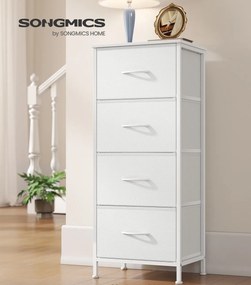 Komoda s látkovými zásuvkami Dopi 39,6 cm bílá